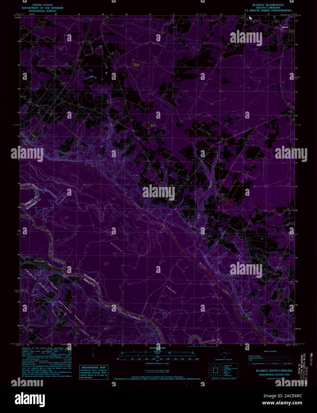 Map of blakely hi-res stock photography and images - Alamy