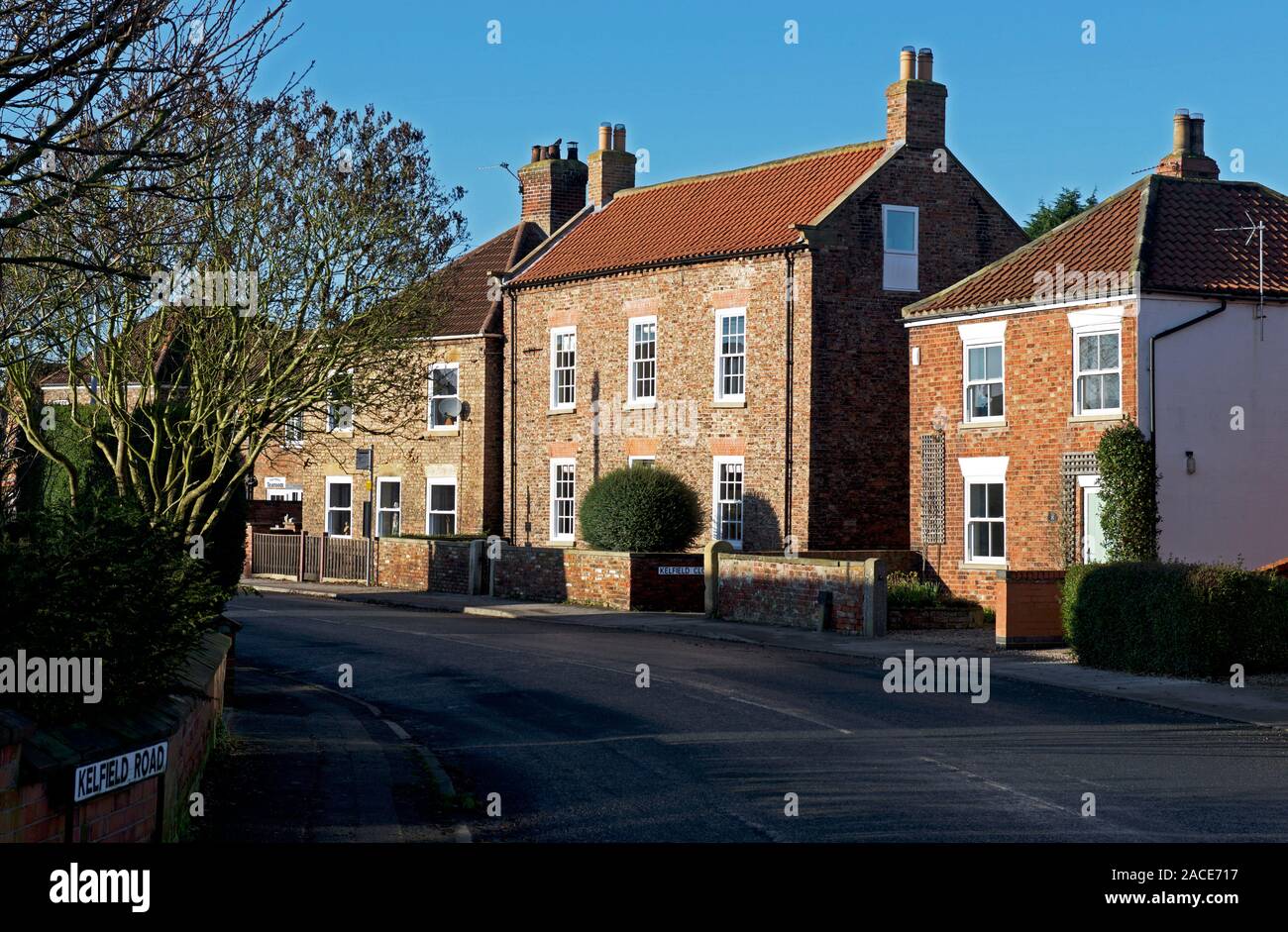 The village of Riccall, North Yorkshire, England UK Stock Photo - Alamy
