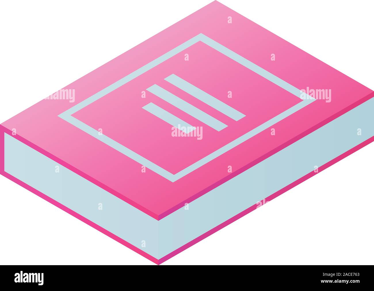 Pink book icon, isometric style Stock Vector Image & Art - Alamy