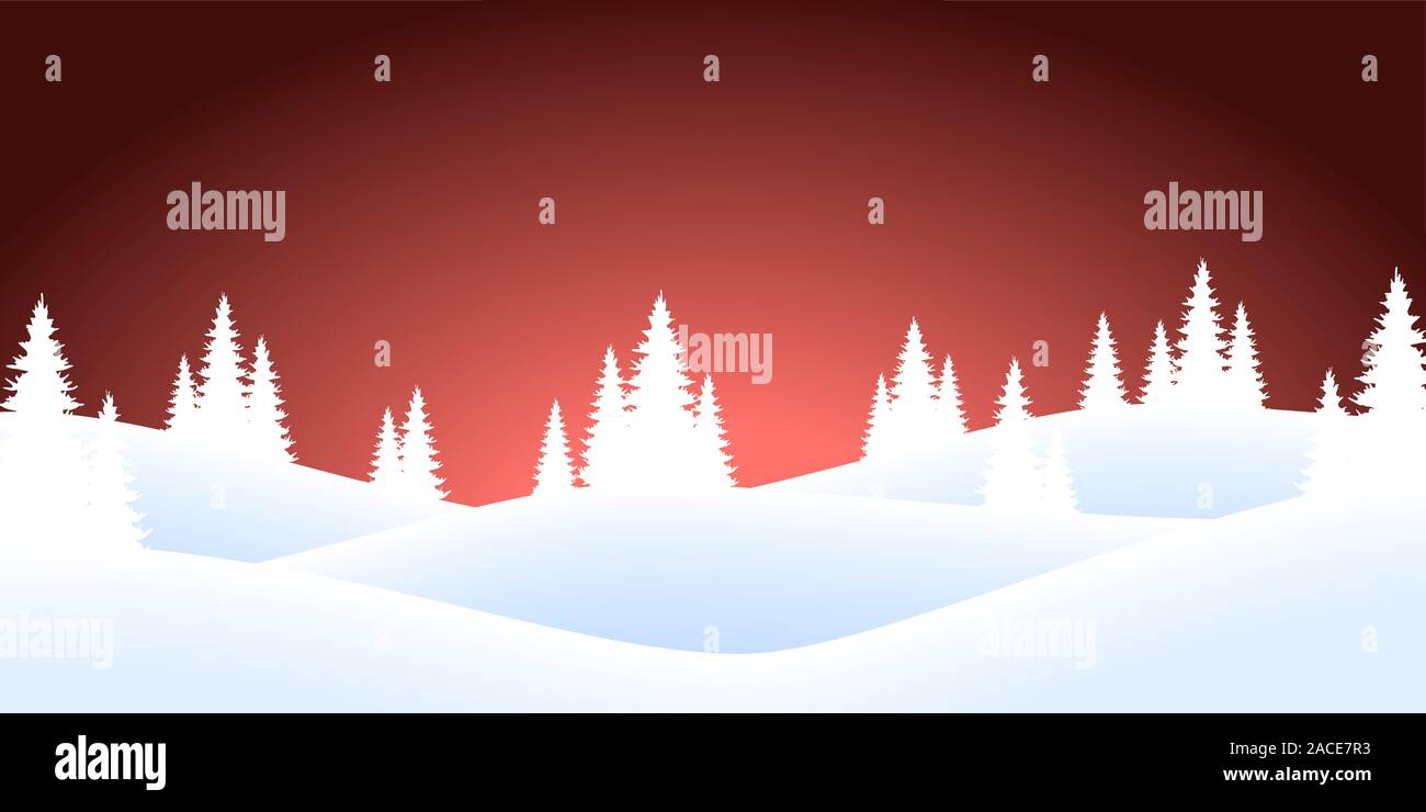 EPS 10 vector file showing christmas time nature landscape background ...