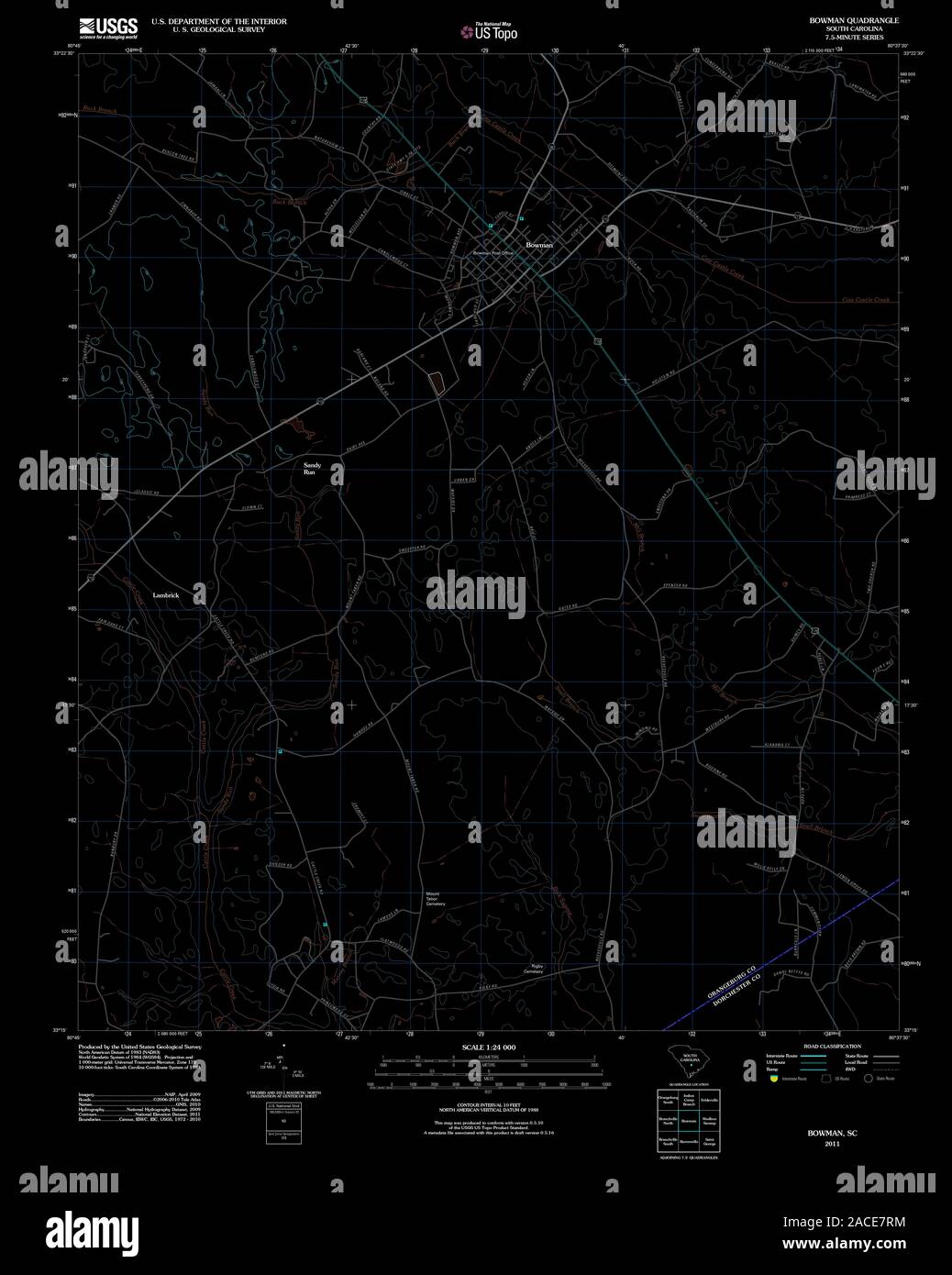 Map of bowman hi-res stock photography and images - Alamy