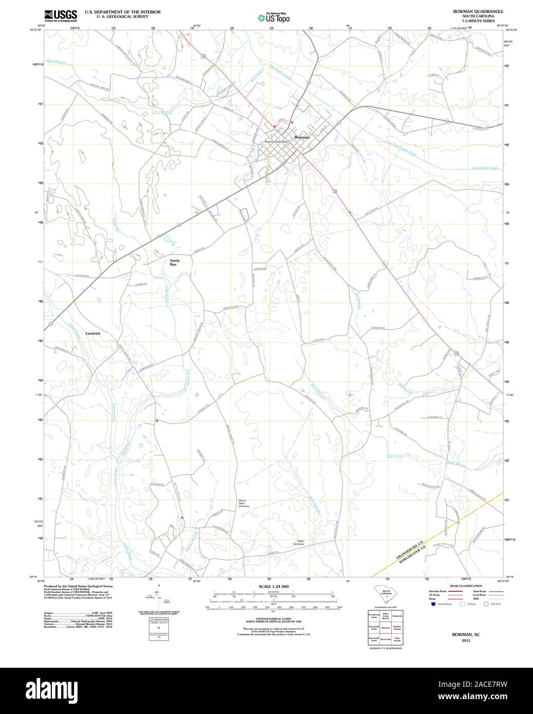 Map of bowman hi-res stock photography and images - Alamy