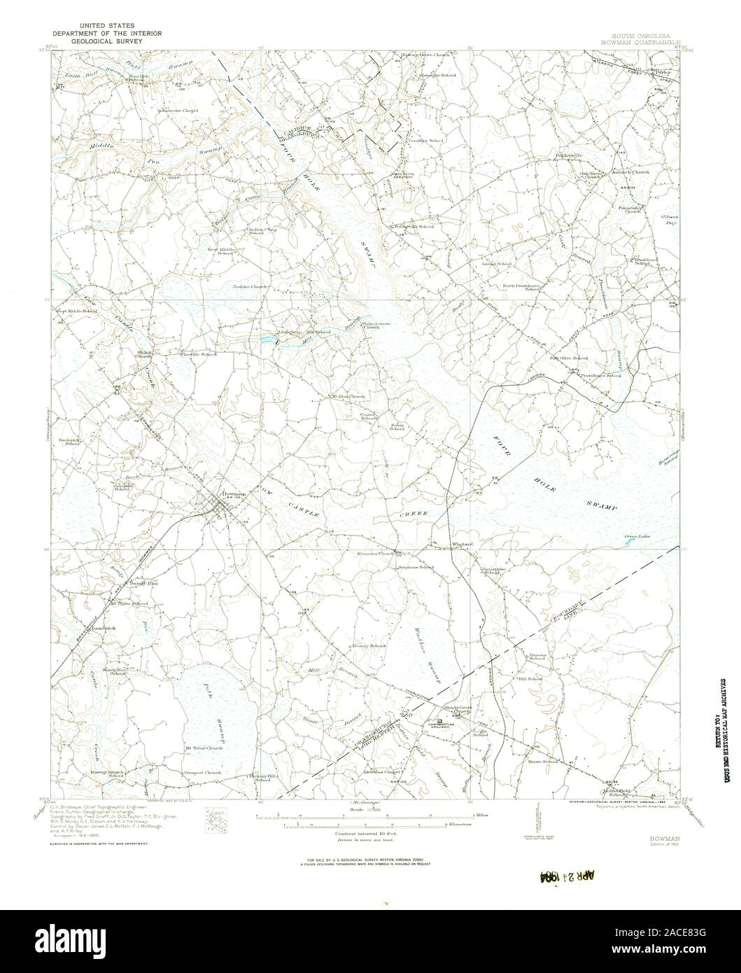 Map of bowman Cut Out Stock Images & Pictures - Alamy