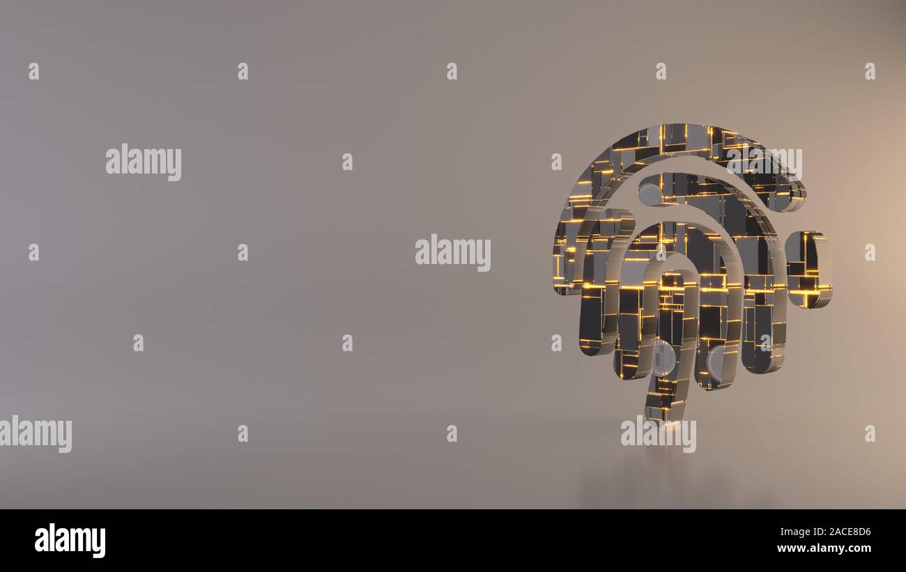 Fingerprint scanning on glowing light hi-res stock photography and ...