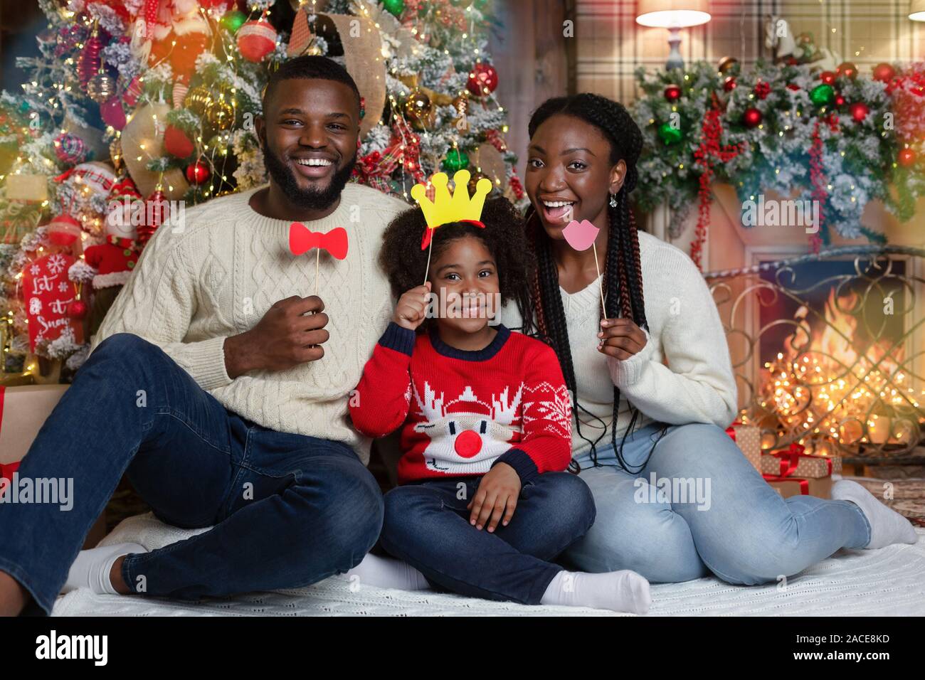 Family Christmas Photography Props