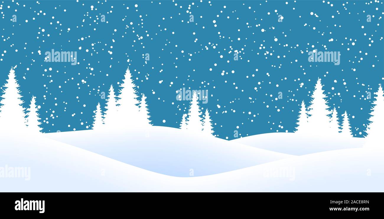 EPS 10 vector file showing christmas time nature landscape background ...