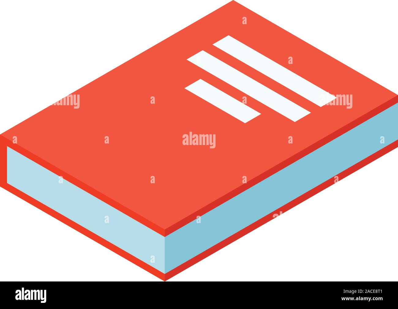 Red book icon, isometric style Stock Vector Image & Art - Alamy