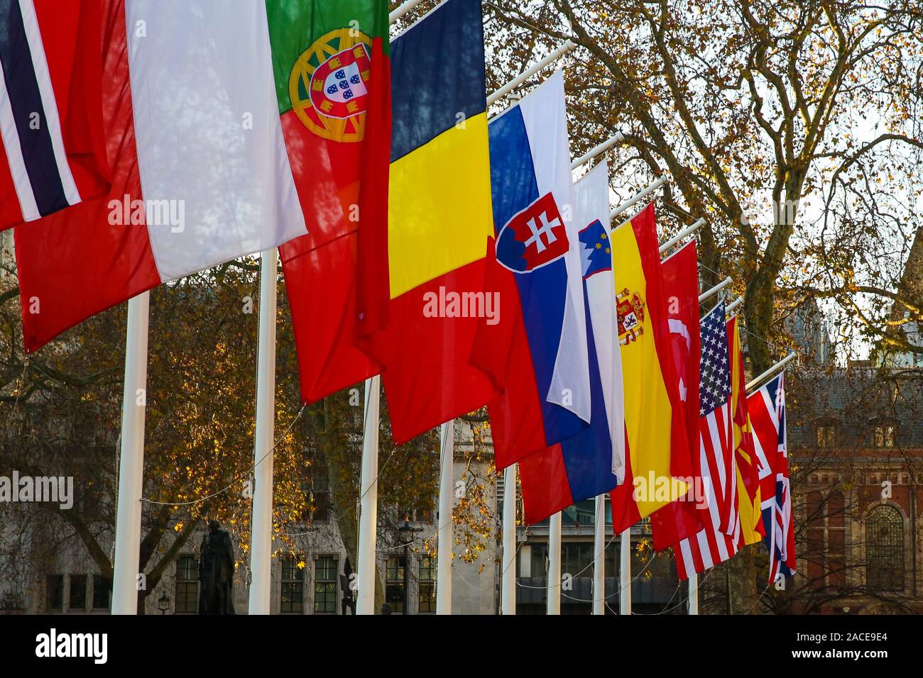 Nato member countries flags hi-res stock photography and images - Alamy