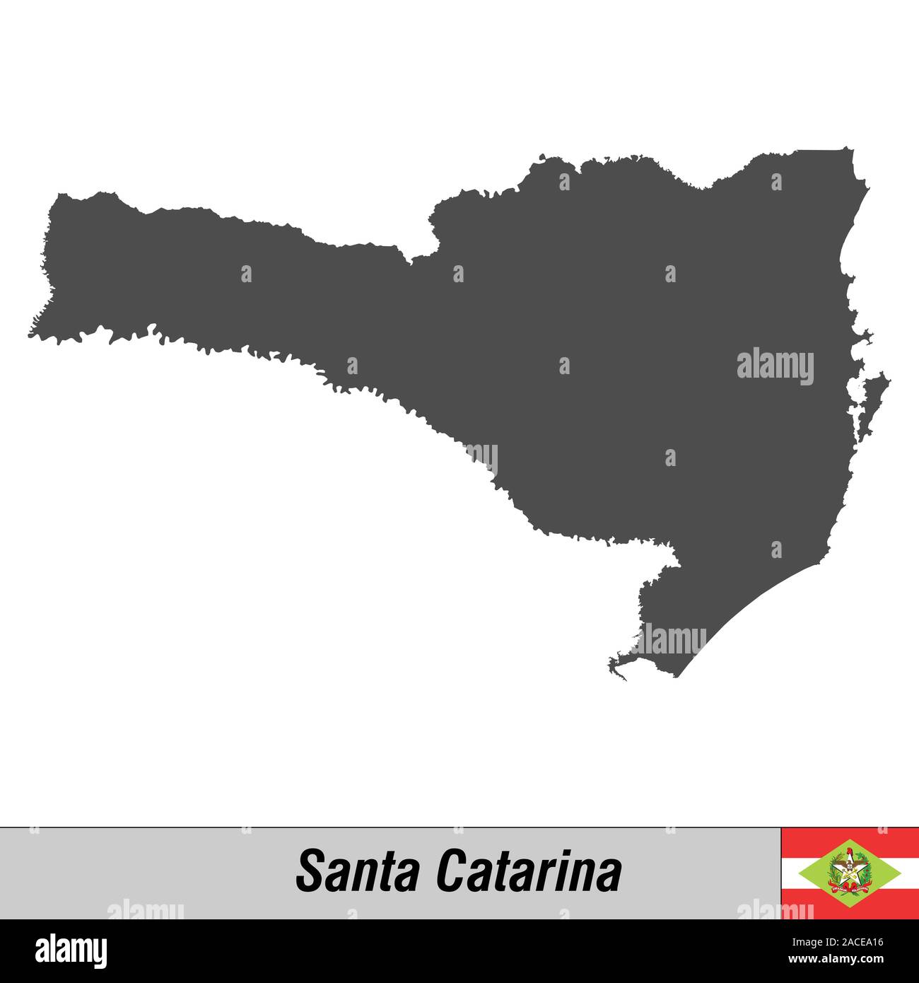 Santa catarina map vector hi-res stock photography and images - Alamy