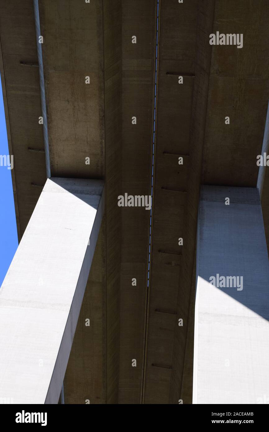 concrete Autobahn bridge, A61 Stock Photo - Alamy