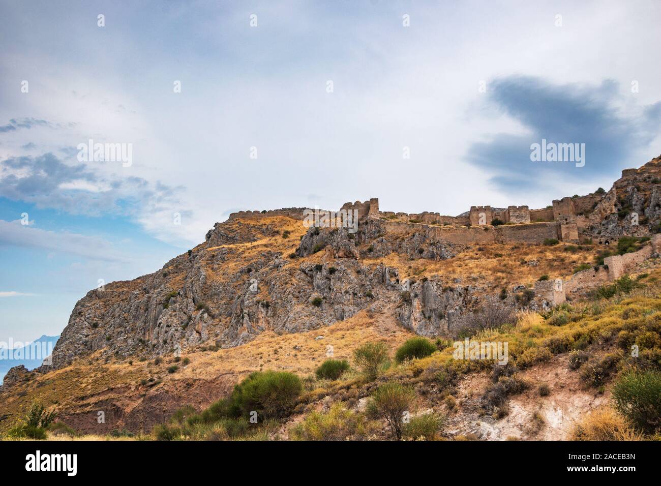 The Acrocorinth "Upper Corinth" the acropolis of ancient Corinth, is a ...