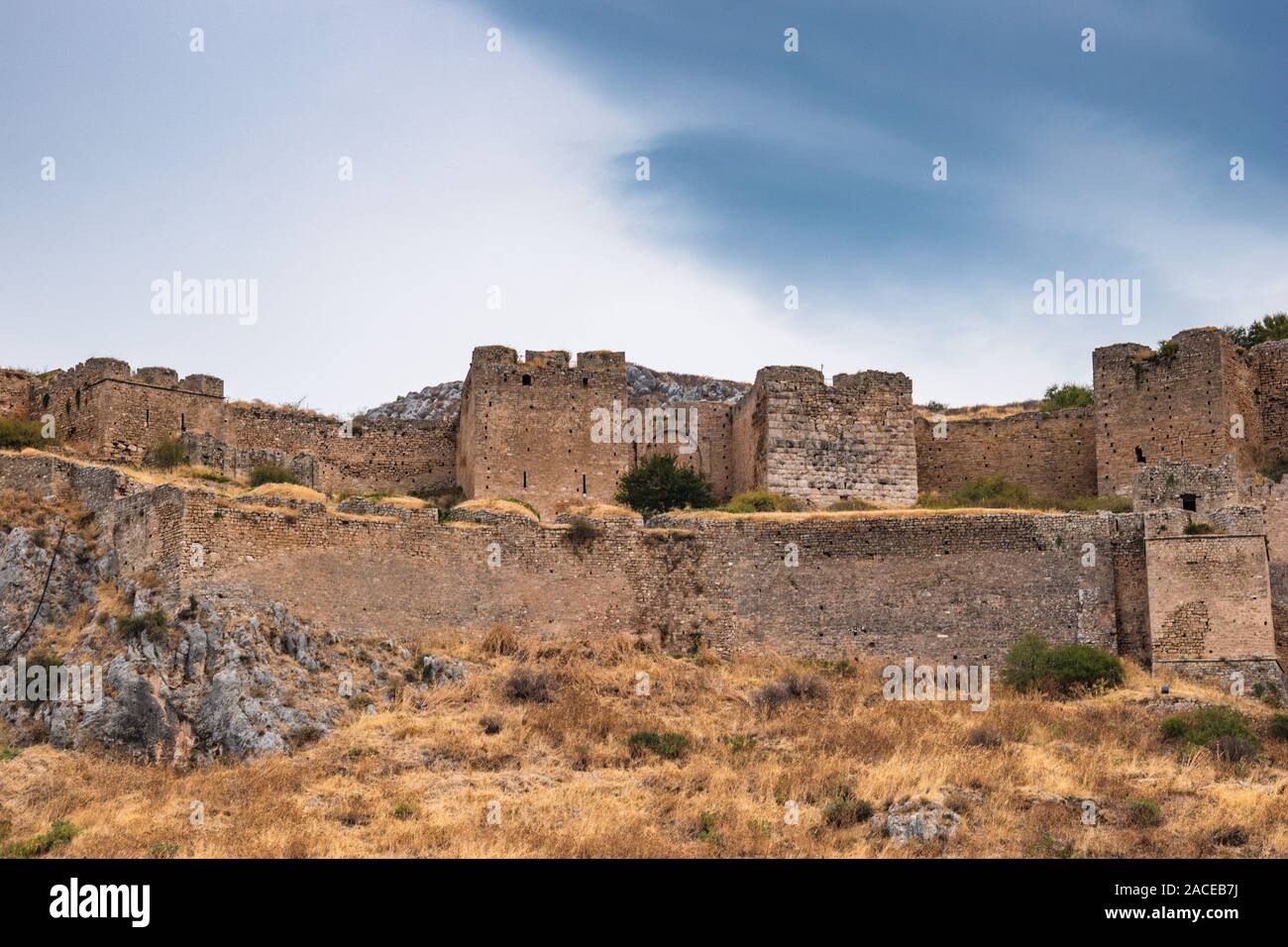 The Acrocorinth "Upper Corinth" the acropolis of ancient Corinth, is a ...