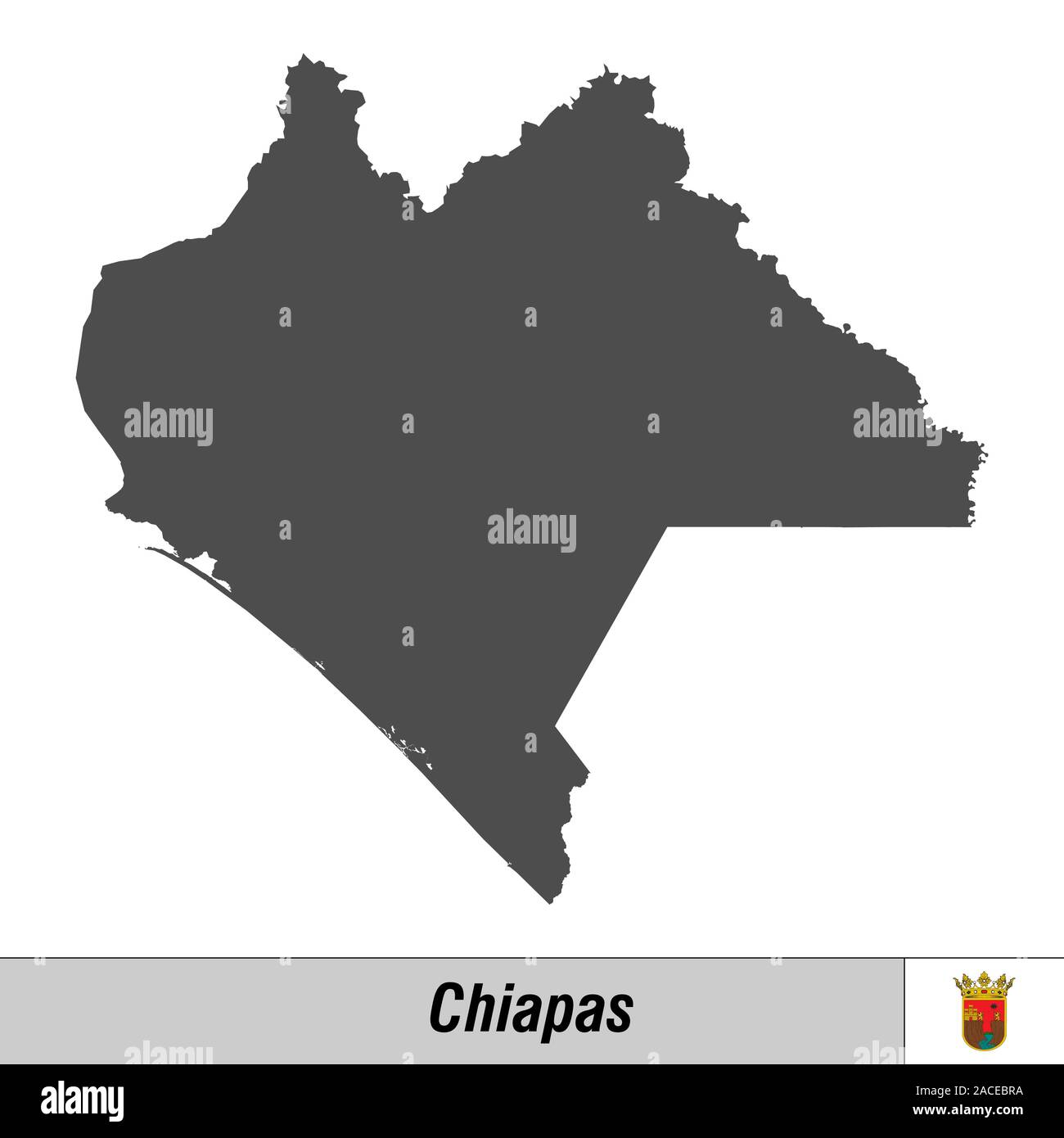 Chiapas outline vector Stock Vector Images - Alamy