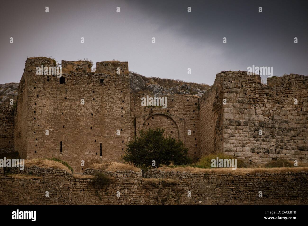 The Acrocorinth "Upper Corinth" the acropolis of ancient Corinth, is a ...
