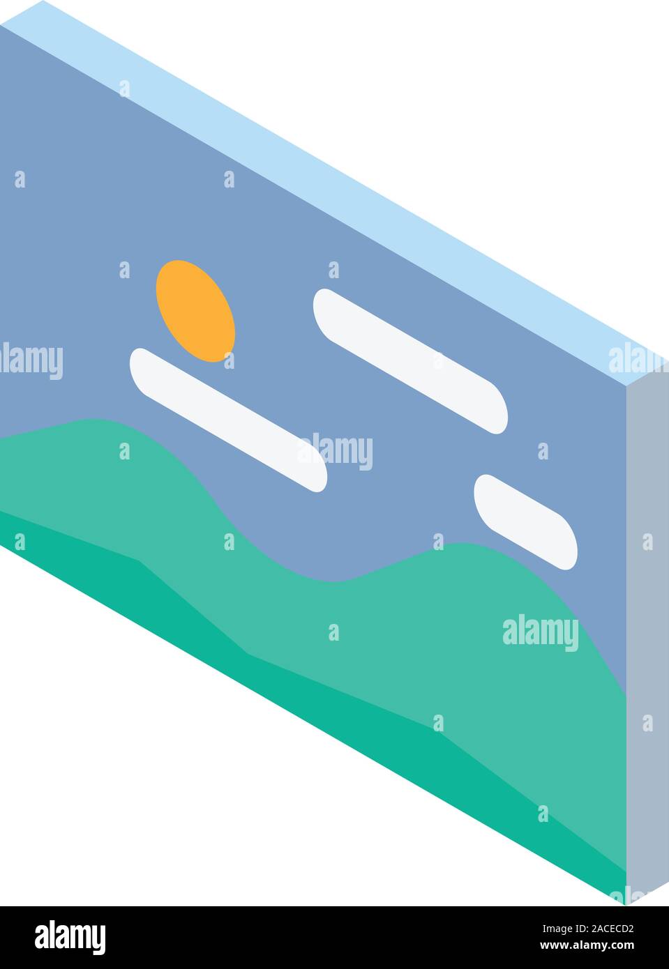 Wall picture icon, isometric style Stock Vector Image & Art - Alamy