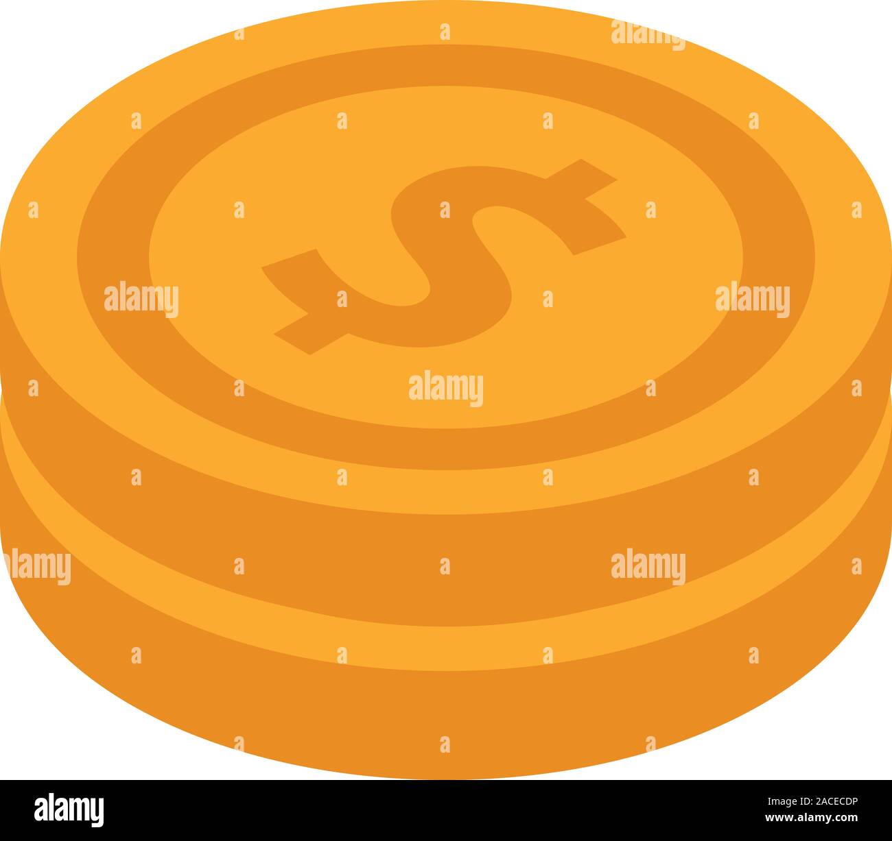 Coins stack icon, isometric style Stock Vector Image & Art - Alamy