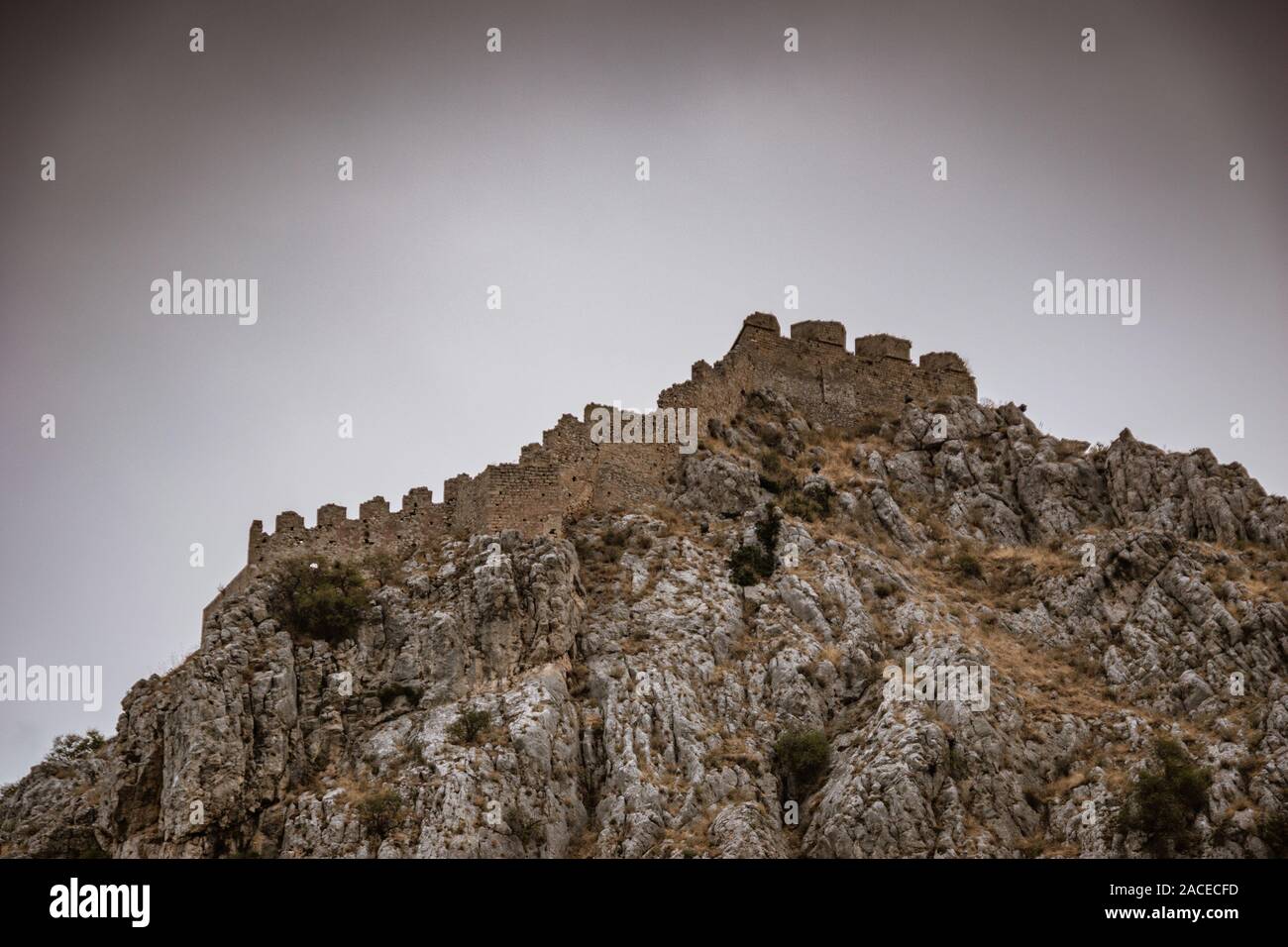 The Acrocorinth "Upper Corinth" the acropolis of ancient Corinth, is a ...