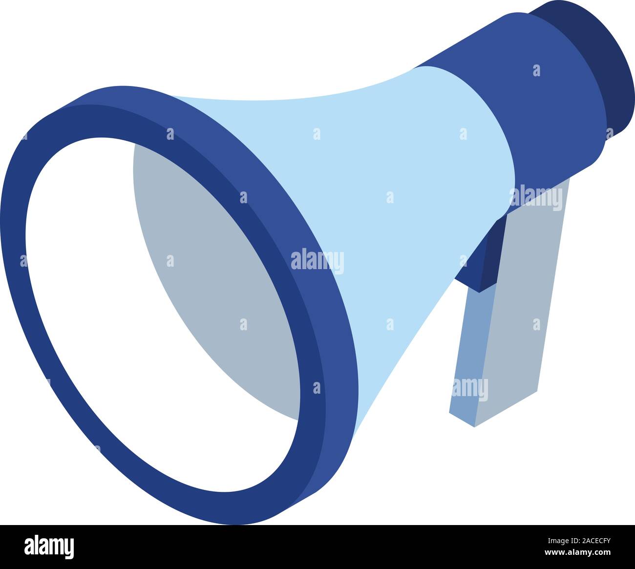 Megaphone 3d paper icon symbol Cut Out Stock Images & Pictures - Alamy
