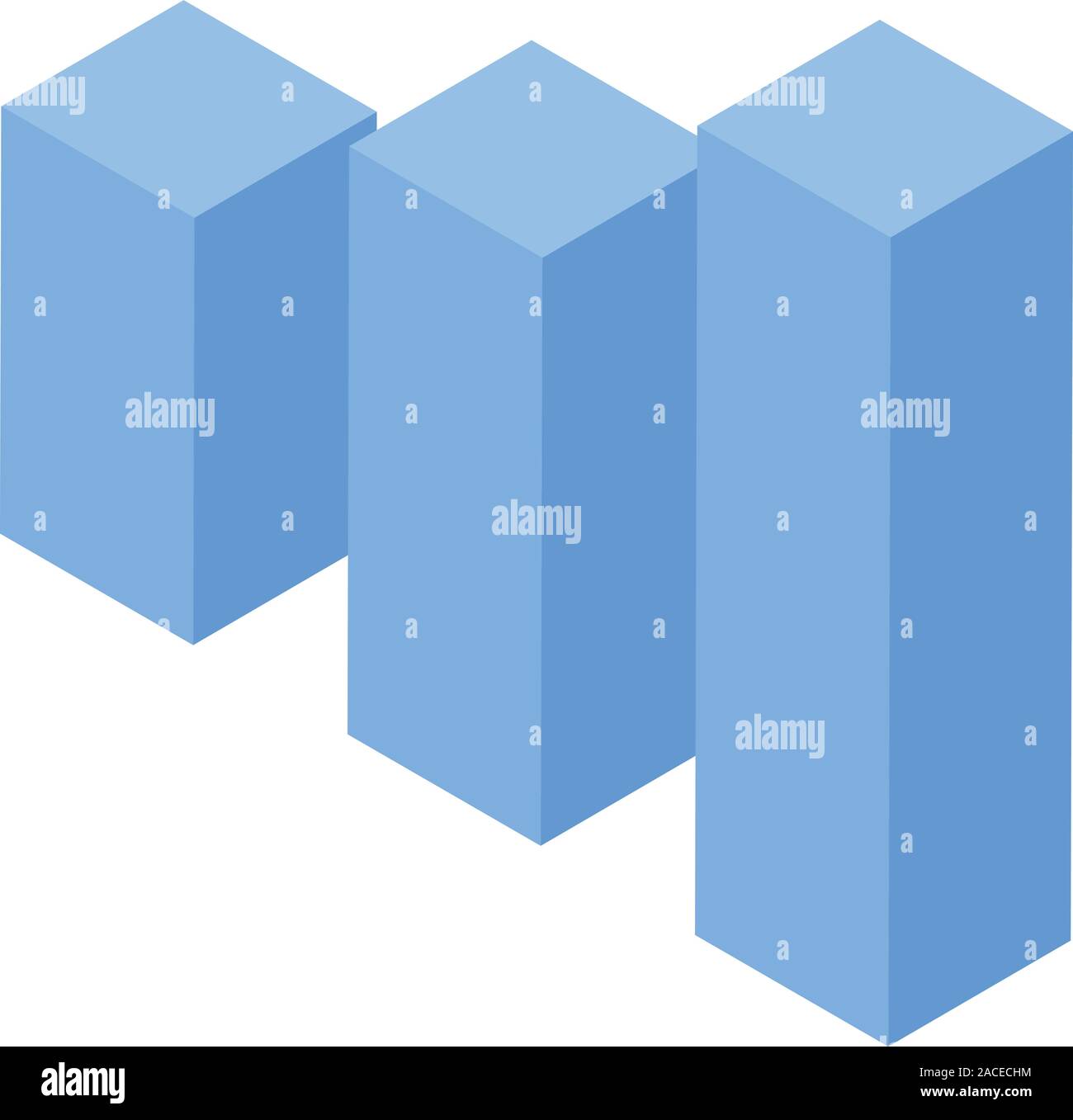 Isometric bars chart hi-res stock photography and images - Alamy