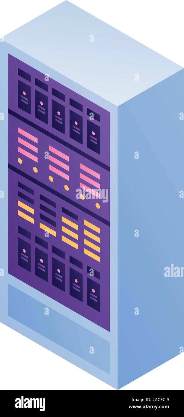Modern server icon, isometric style Stock Vector Image & Art - Alamy