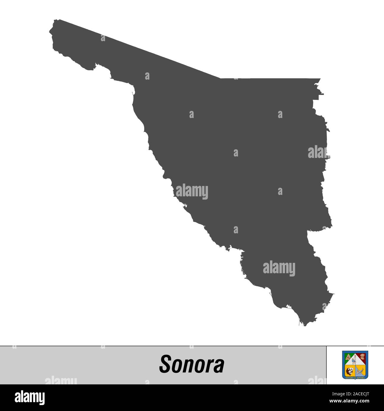 Sonora mexico map hi-res stock photography and images - Alamy