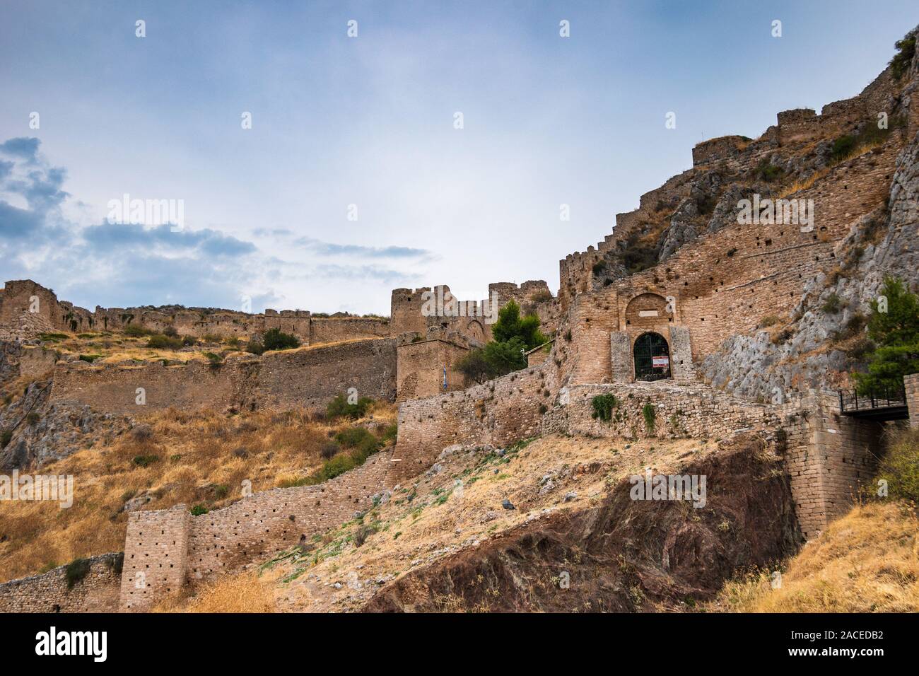 The Acrocorinth "Upper Corinth" the acropolis of ancient Corinth, is a ...