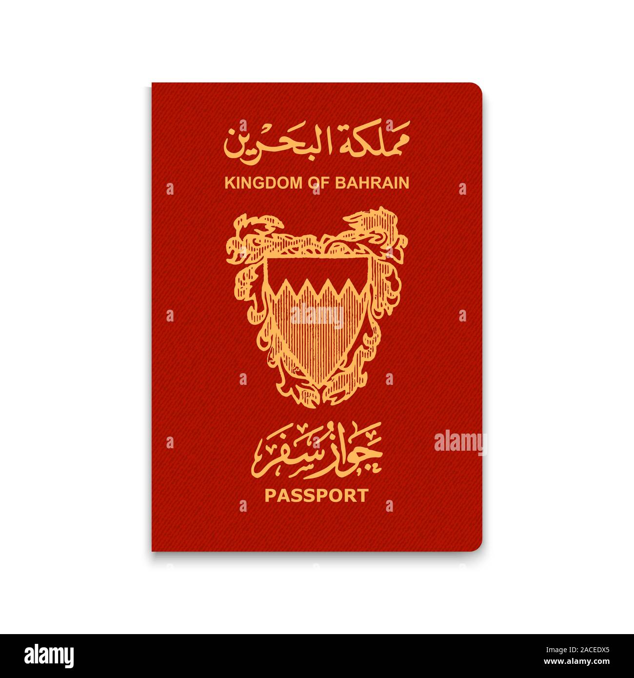 Passport of Bahrain. Vector illustration Stock Vector Image & Art - Alamy