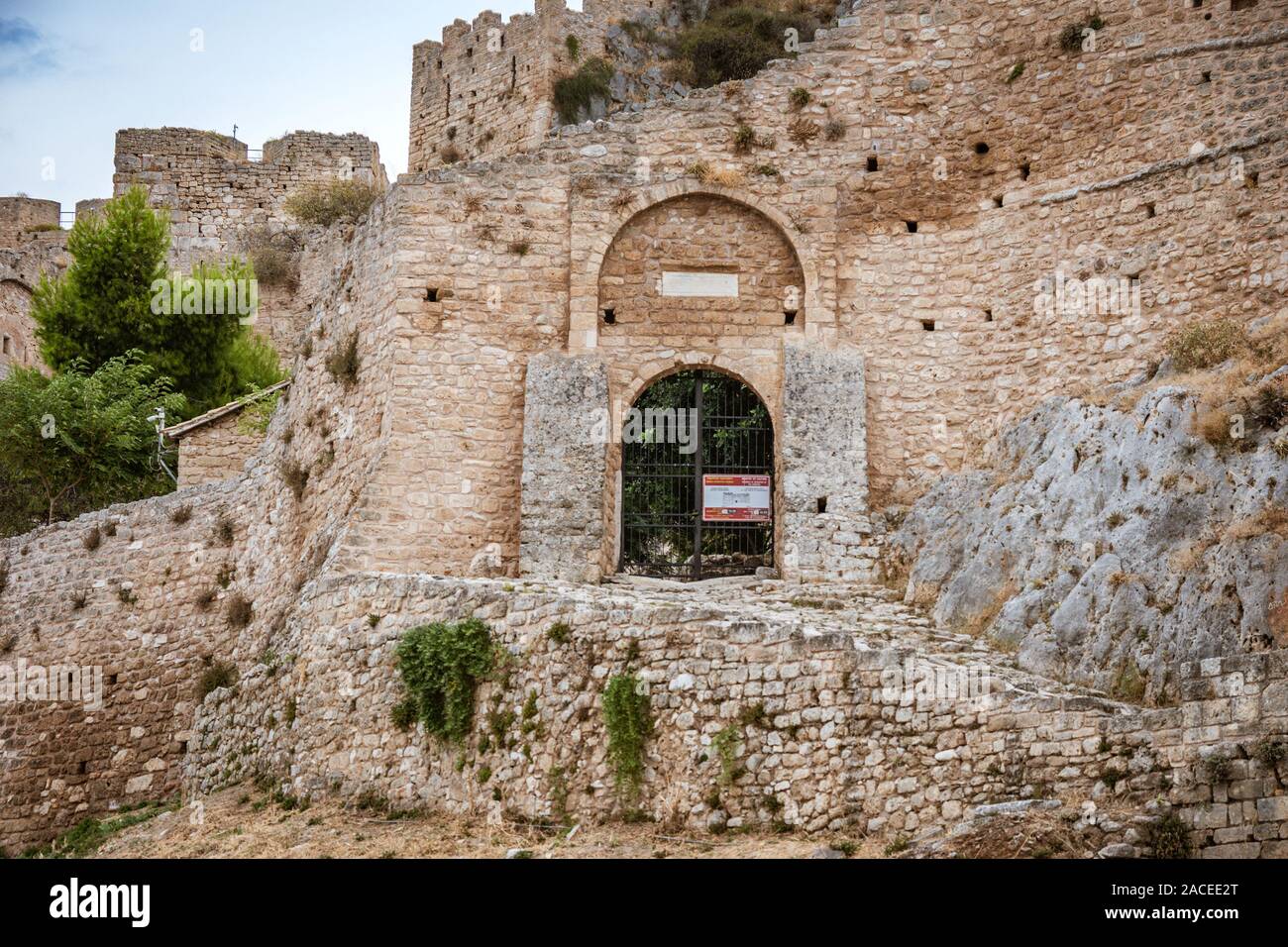 The Acrocorinth "Upper Corinth" the acropolis of ancient Corinth, is a ...