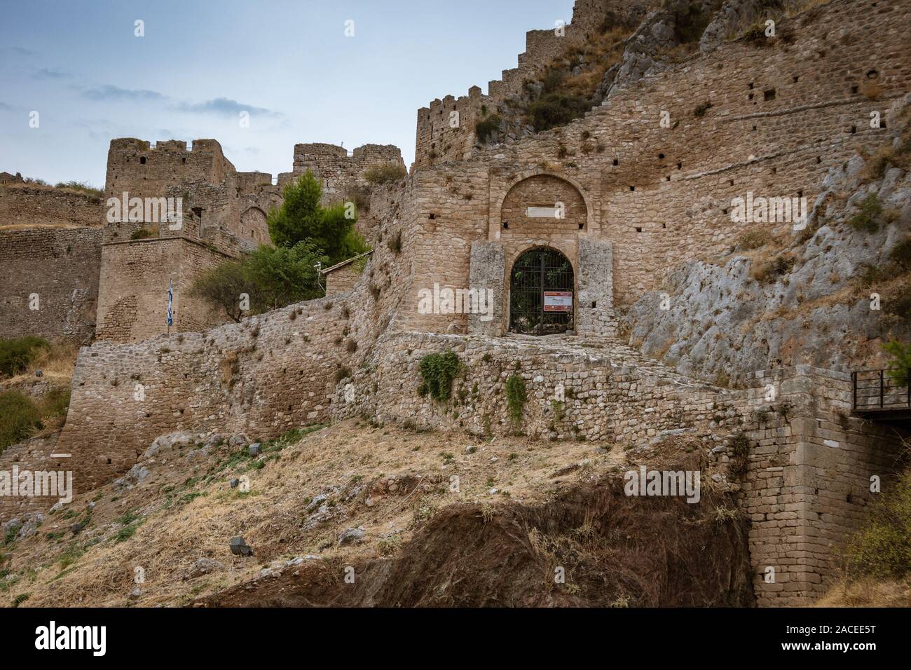 The Acrocorinth "Upper Corinth" the acropolis of ancient Corinth, is a ...