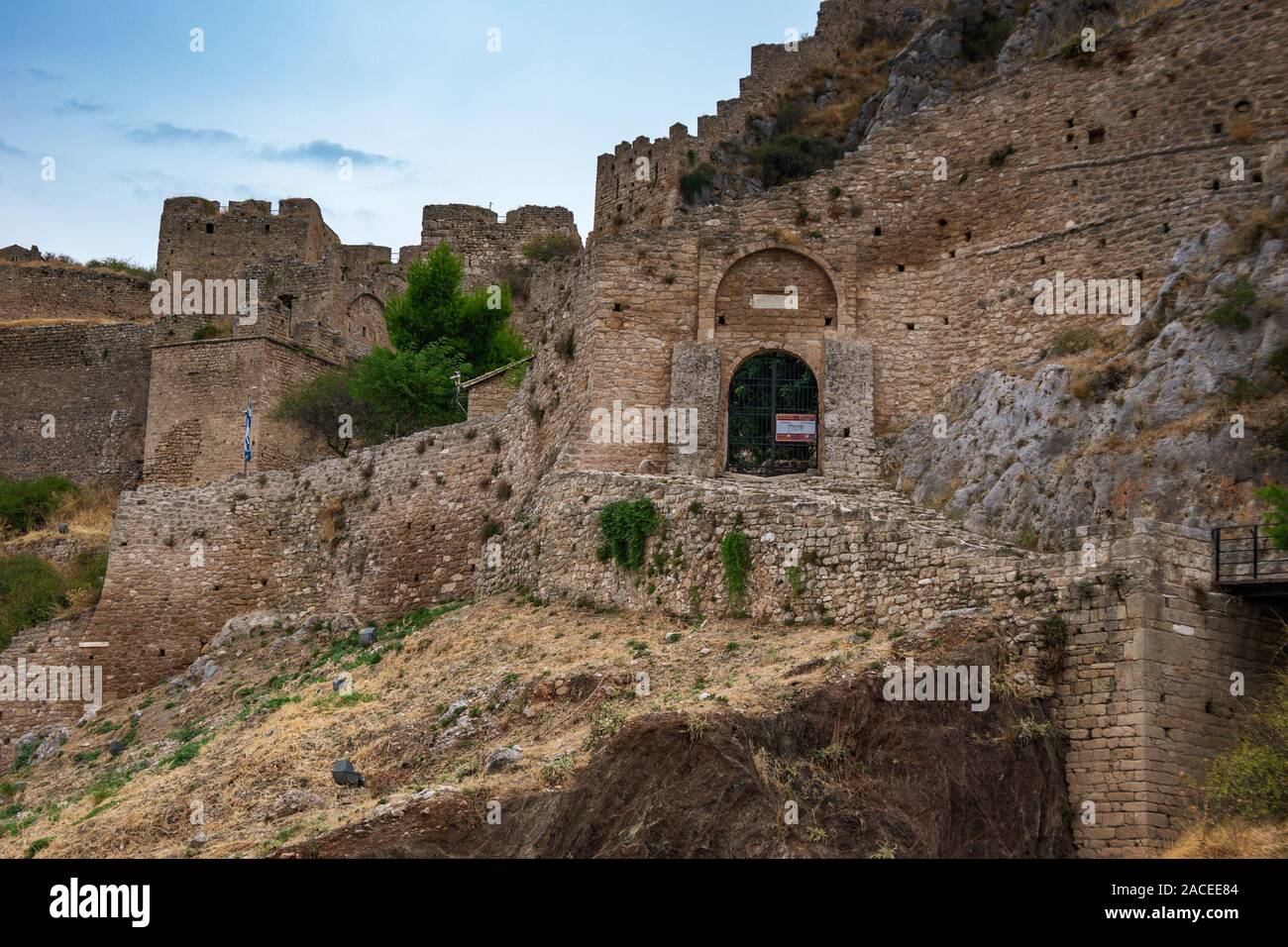 The Acrocorinth "Upper Corinth" the acropolis of ancient Corinth, is a ...