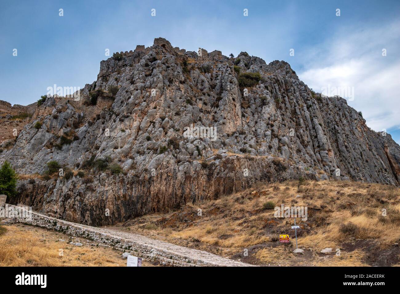 The Acrocorinth "Upper Corinth" the acropolis of ancient Corinth, is a ...