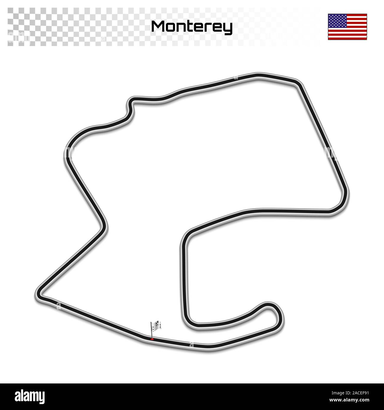 Monterey circuit for motorsport and autosport.American grand prix race ...