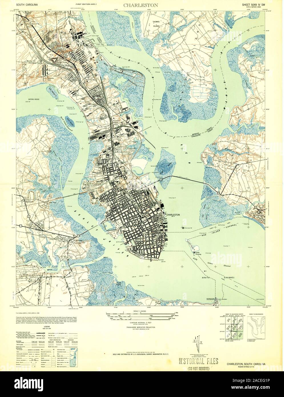 Charleston sc map hi-res stock photography and images - Alamy