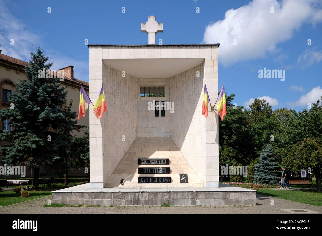 Monument to the resistance anti-communist in Cluj Napoca, Romania Stock ...