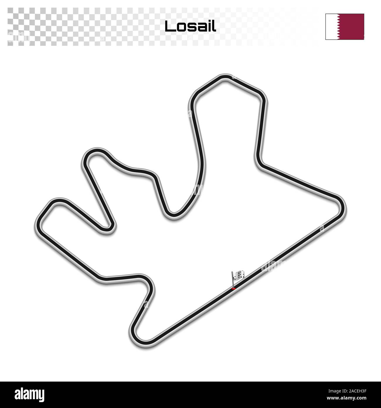 Losail circuit for motorsport and autosport. Qatar grand prix race ...