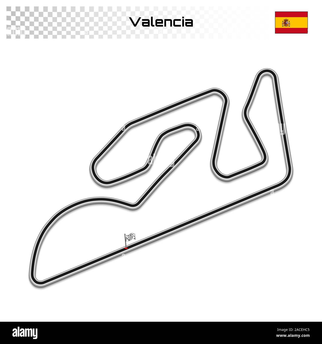 Cheste circuit for motorsport and autosport. Valencian grand prix race ...