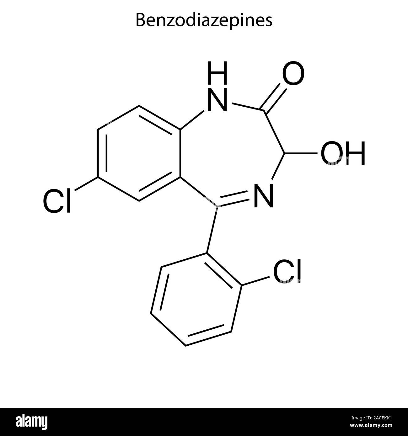 Skeletal formula of Barbiturate. Chemical molecule Stock Vector Image & Art - Alamy