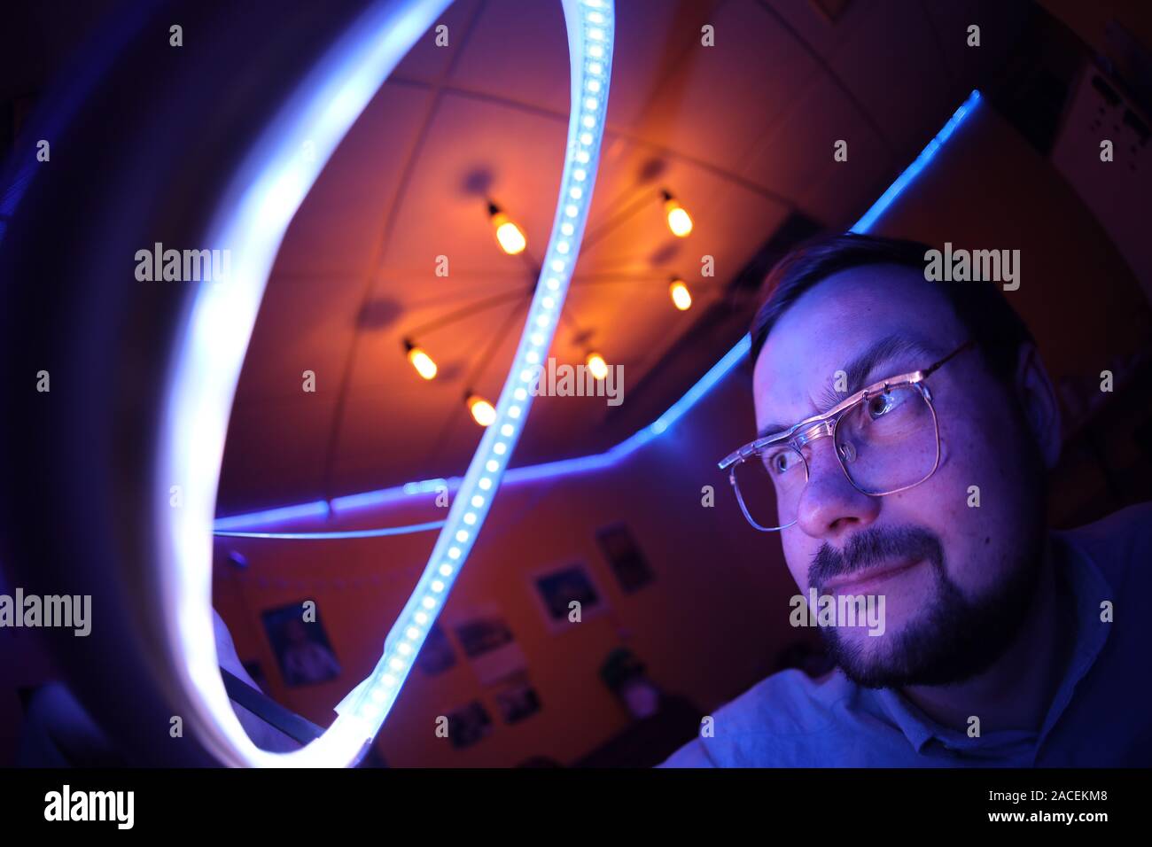 Perspective portrait reaching young hi-res stock photography and images ...