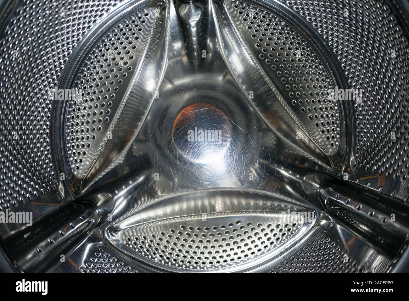 Washing machine drum close up background Stock Photo - Alamy
