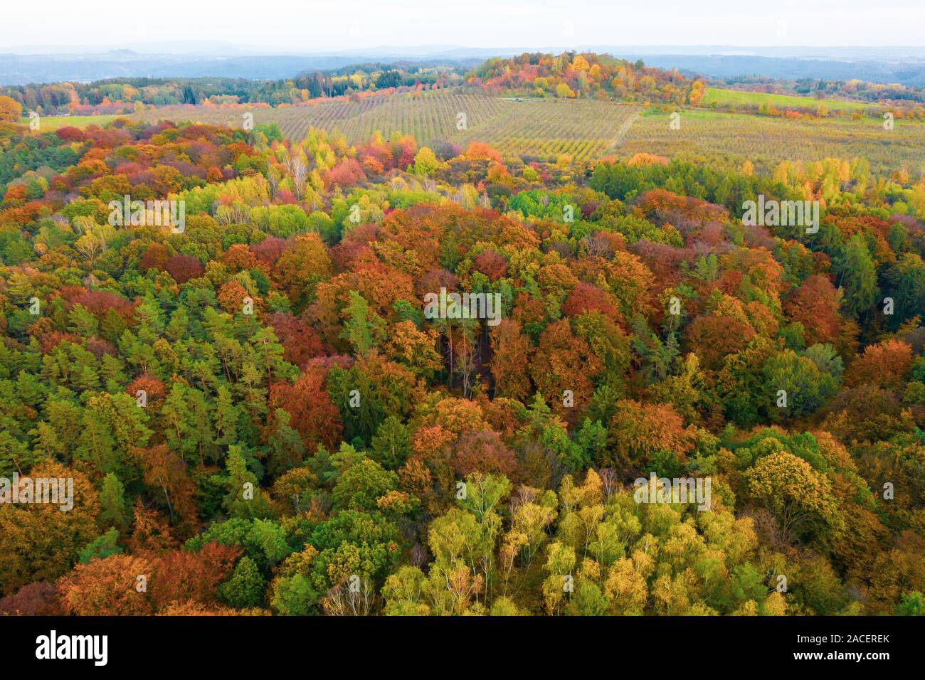 Aerial view gold sunset hi-res stock photography and images - Alamy
