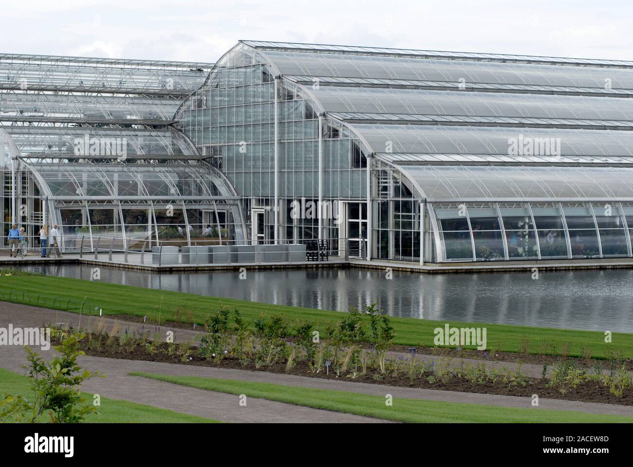 Bicentenary Glasshouse in the RHS Wisley garden, Surrey, UK. This ...
