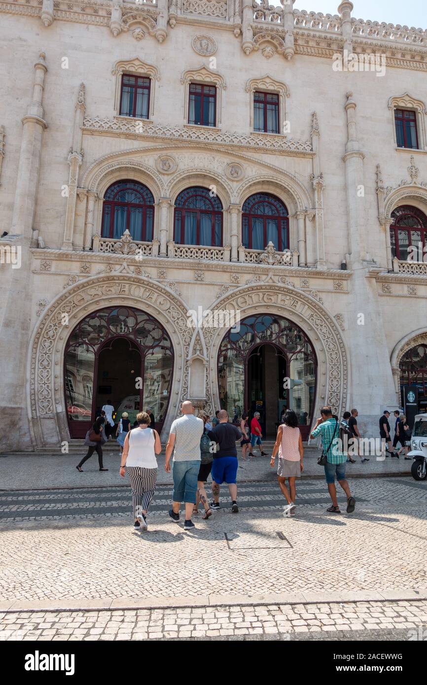 Entrance to rossio station hi-res stock photography and images - Alamy