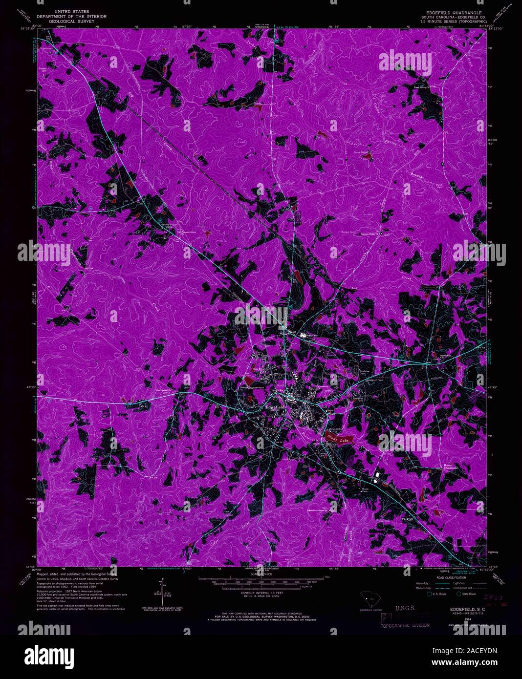 Map of edgefield hi-res stock photography and images - Alamy