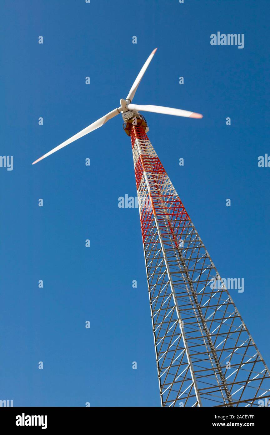 Wind turbine. Wind power is a renewable and clean source of energy for ...