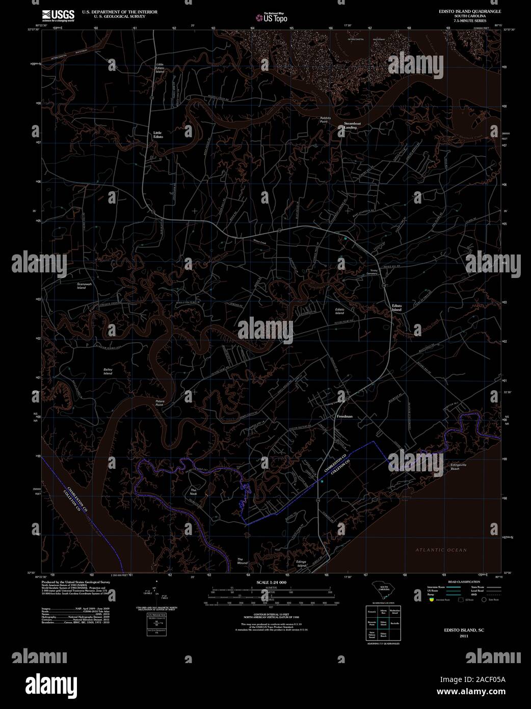 Map of edisto hi-res stock photography and images - Alamy
