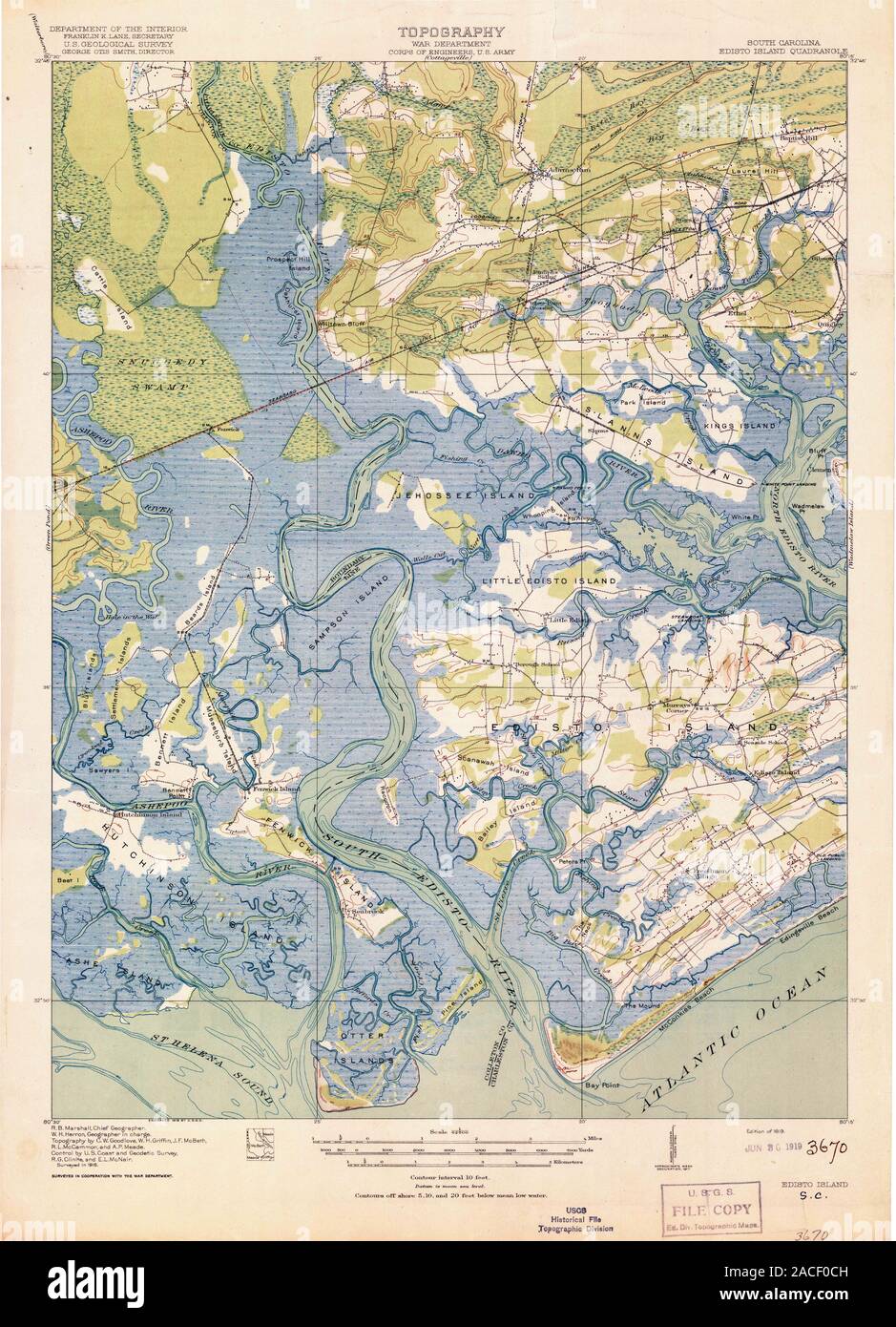 Map of edisto hi-res stock photography and images - Alamy