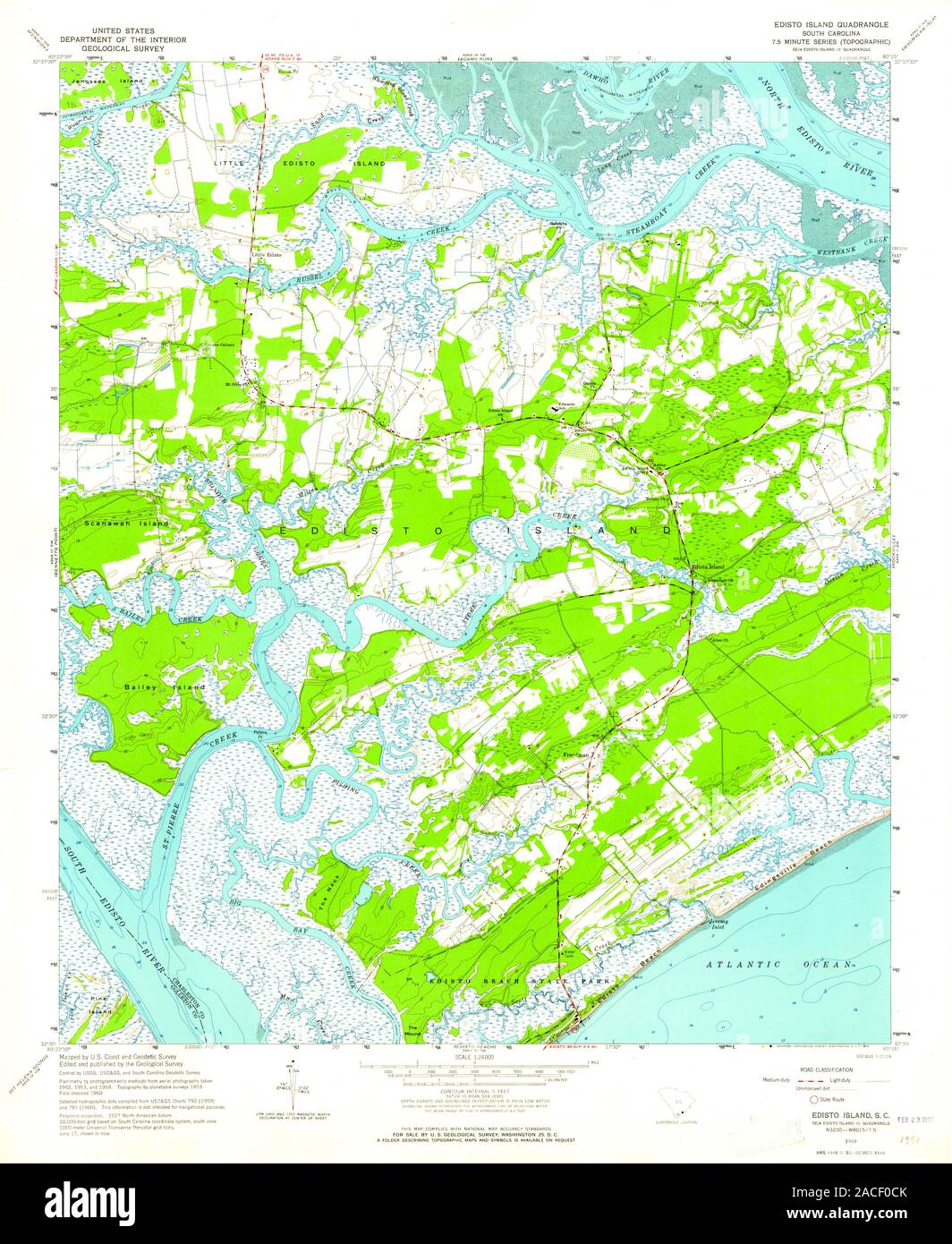 Map of edisto hi-res stock photography and images - Alamy