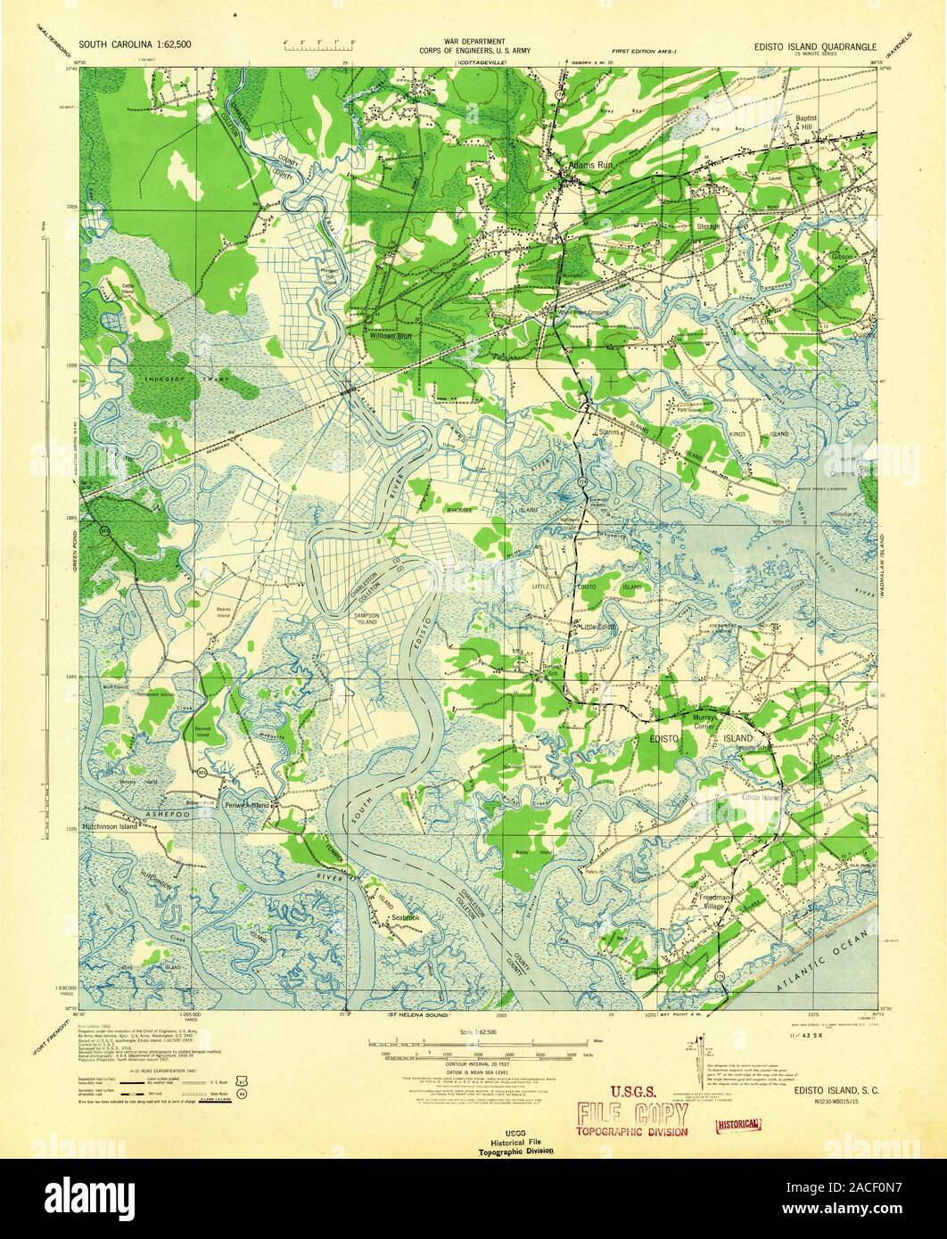 Map of edisto hi-res stock photography and images - Alamy