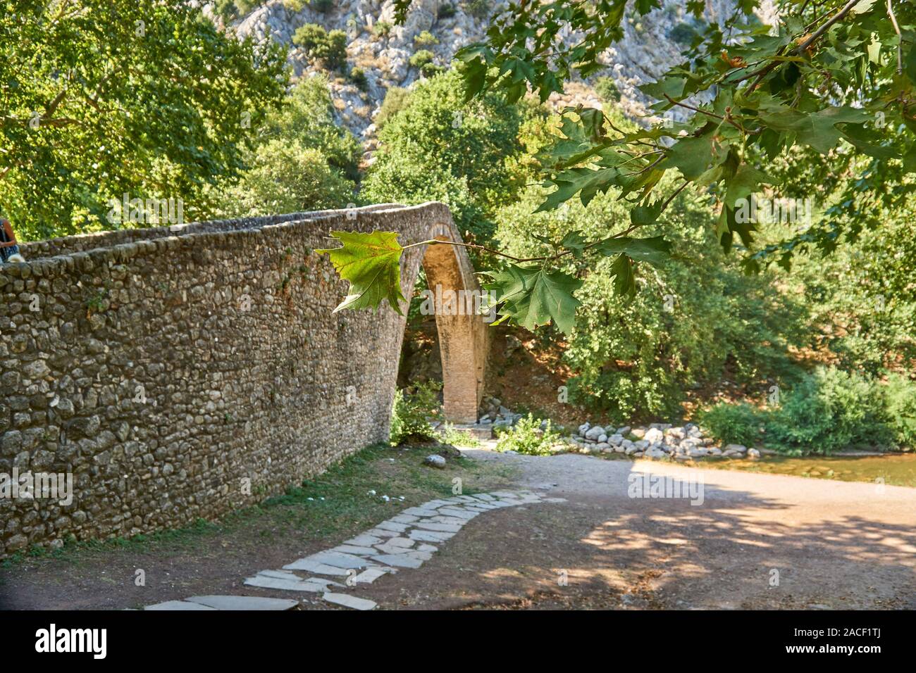 The Bridge of Agios Vissarionas in Meteora, Thessaly, Greece. The ...
