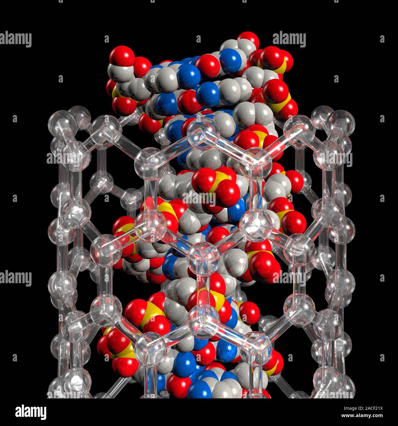 DNA nanotechnology. Conceptual computer artwork of DNA nanotechnology ...